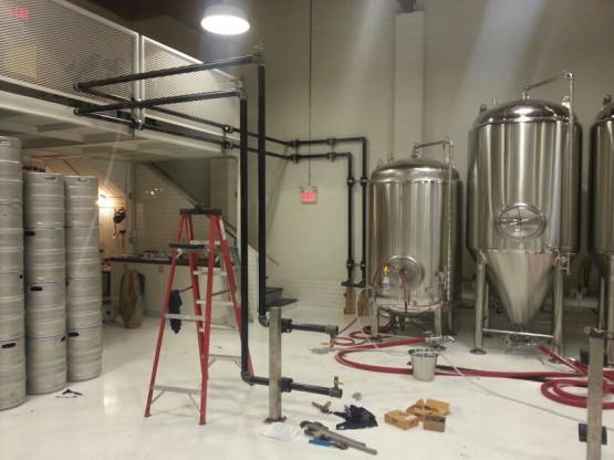 Steel Piping for Glycol lines in progress - A&D Coastal Plumbing and ...